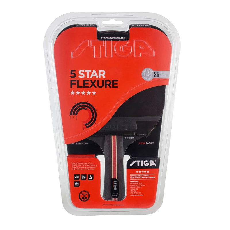 Stiga Flexure WRB Table Tennis Racket (5 Stars) – Fitmax Srl