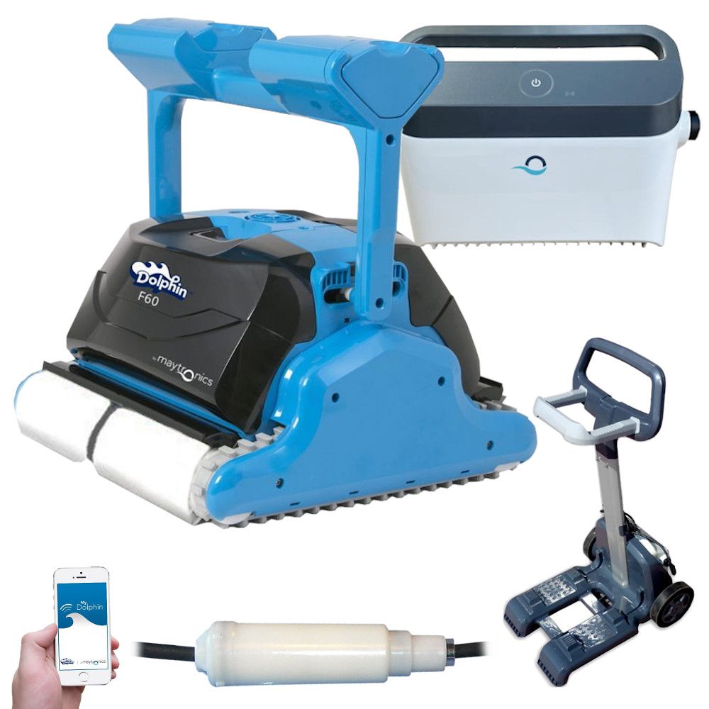 Dolphin Cleaner F60 + Kanebo Brushes for Tile Pools – Fitmax Srl