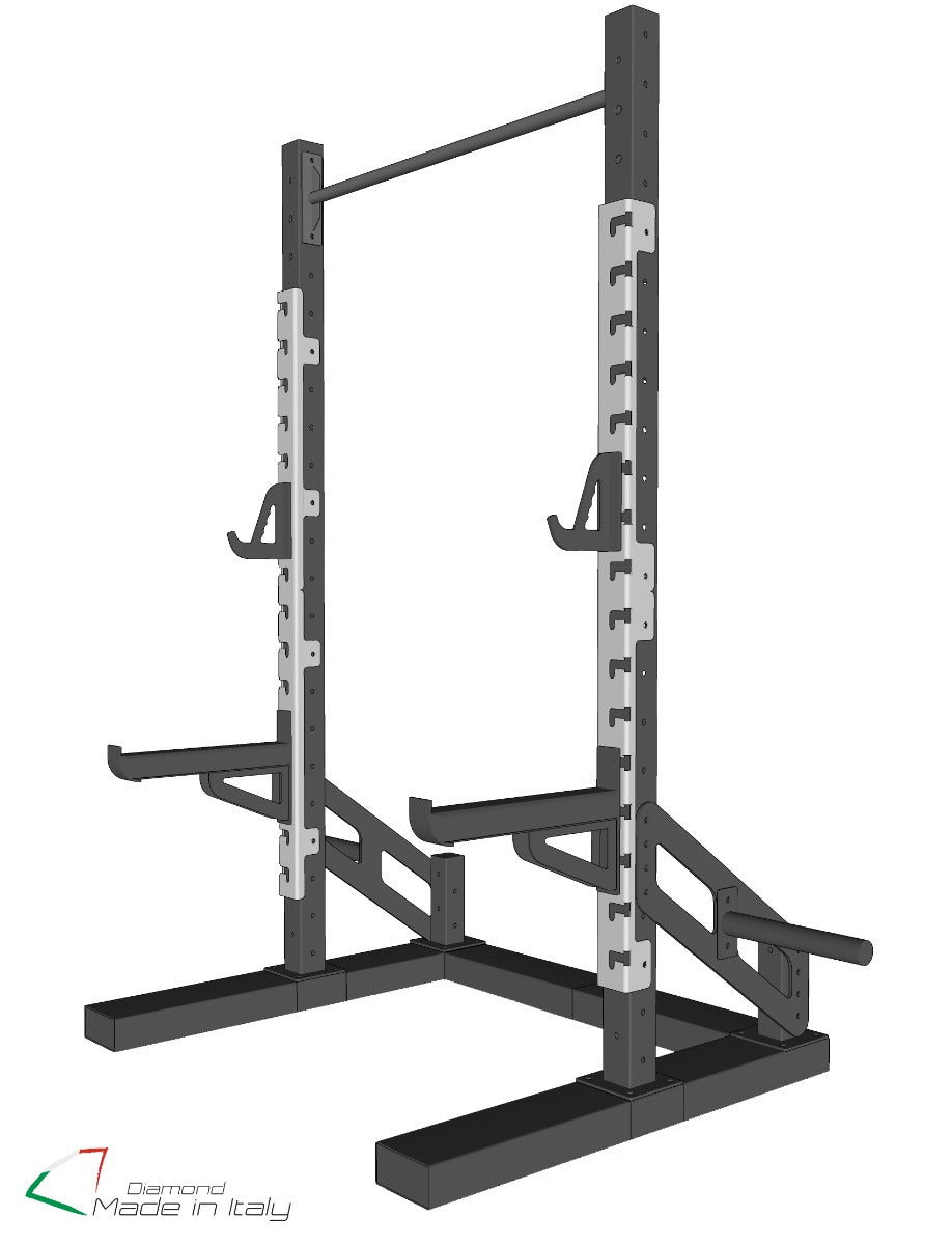 Diamond Squat Rack Premium 128x155x228 cm - DR-SRP – Fitmax Srl